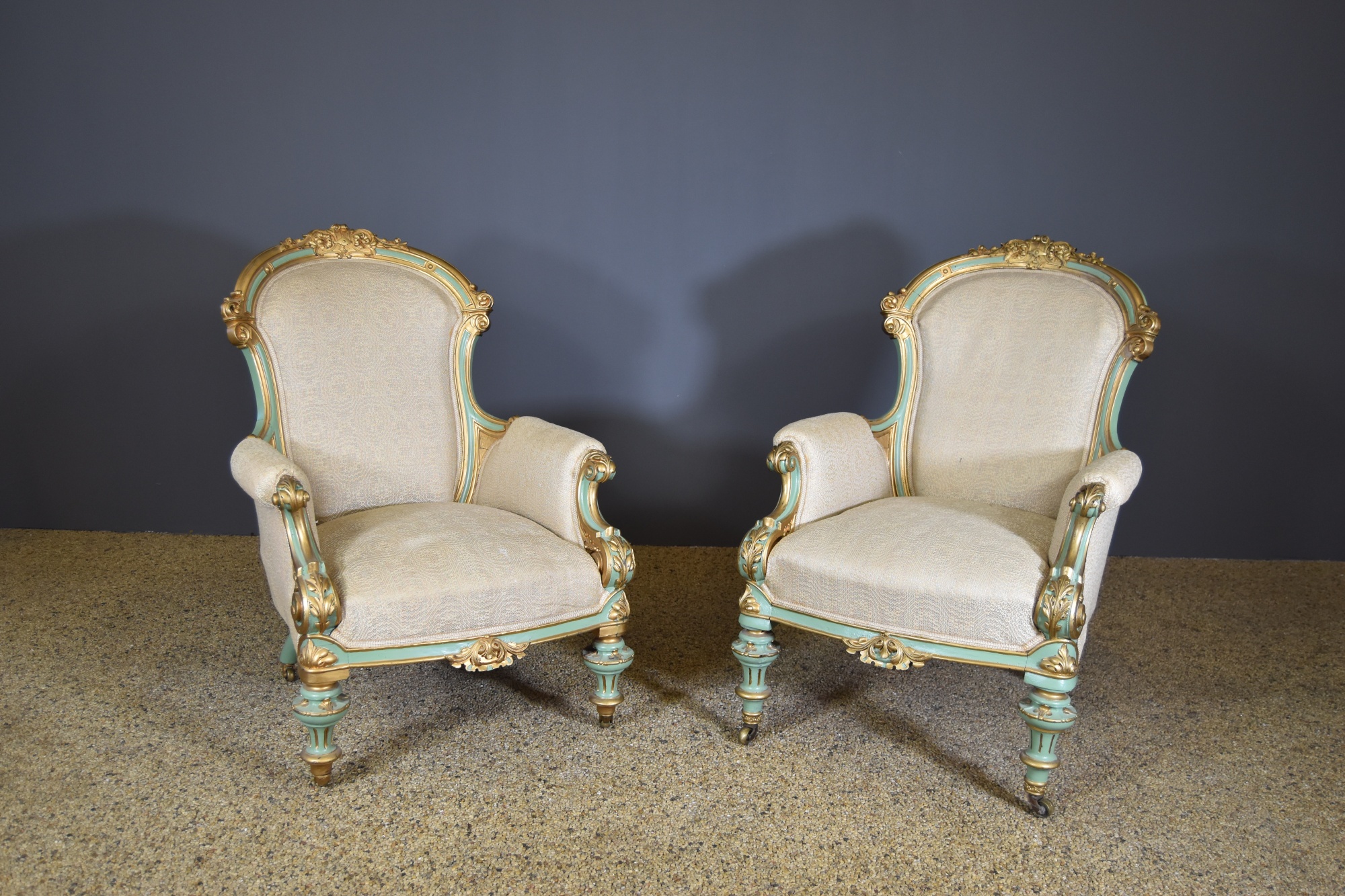 Paret fåtöljer. Louis XV-stil. | Auktion.se