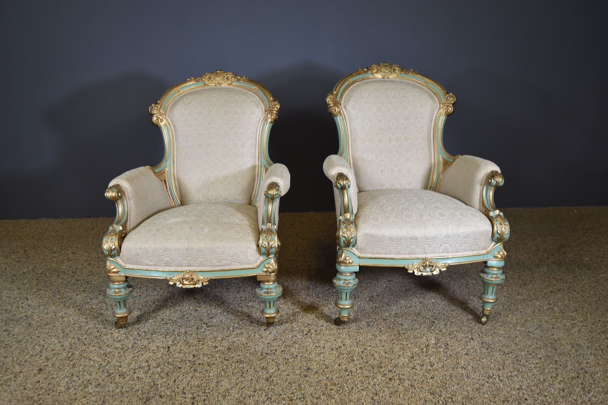 Paret fåtöljer. Louis XV-stil. | Auktion.se